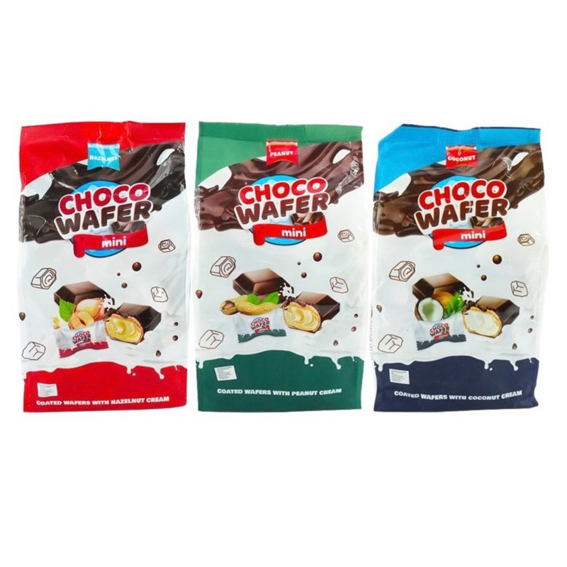 Jual ANL Choco Wafer Mini 140g Choco Wafer Halzenut Mini Peanut Cream ...