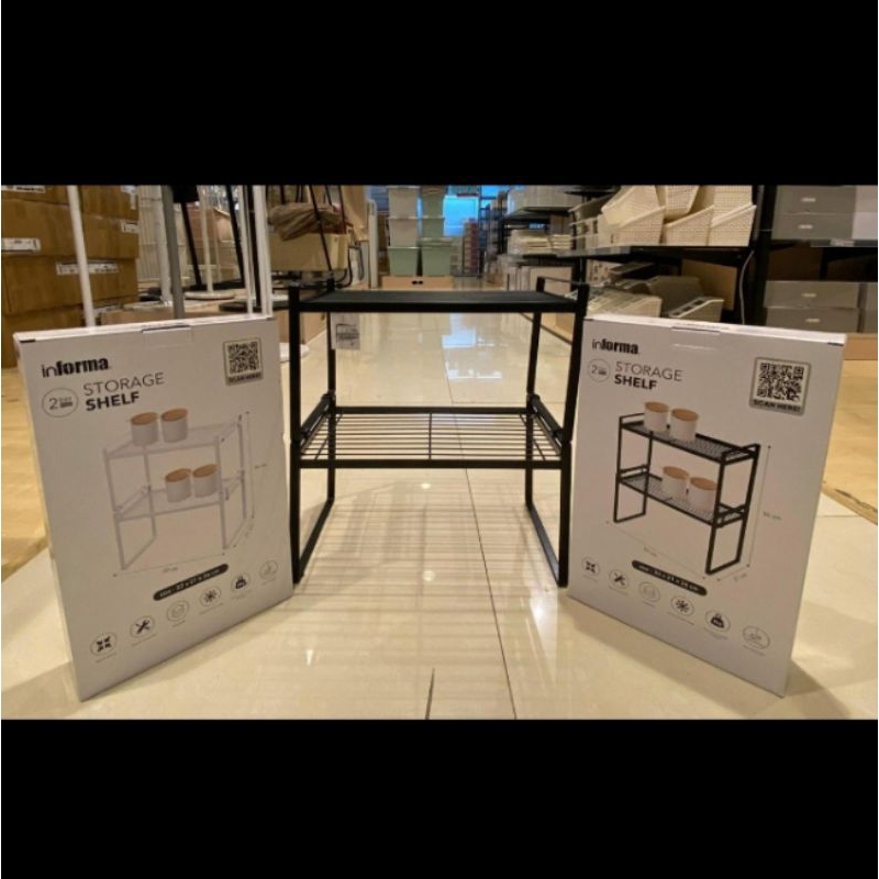 Jual Informa neo storage 2 tingkat hitam | Shopee Indonesia