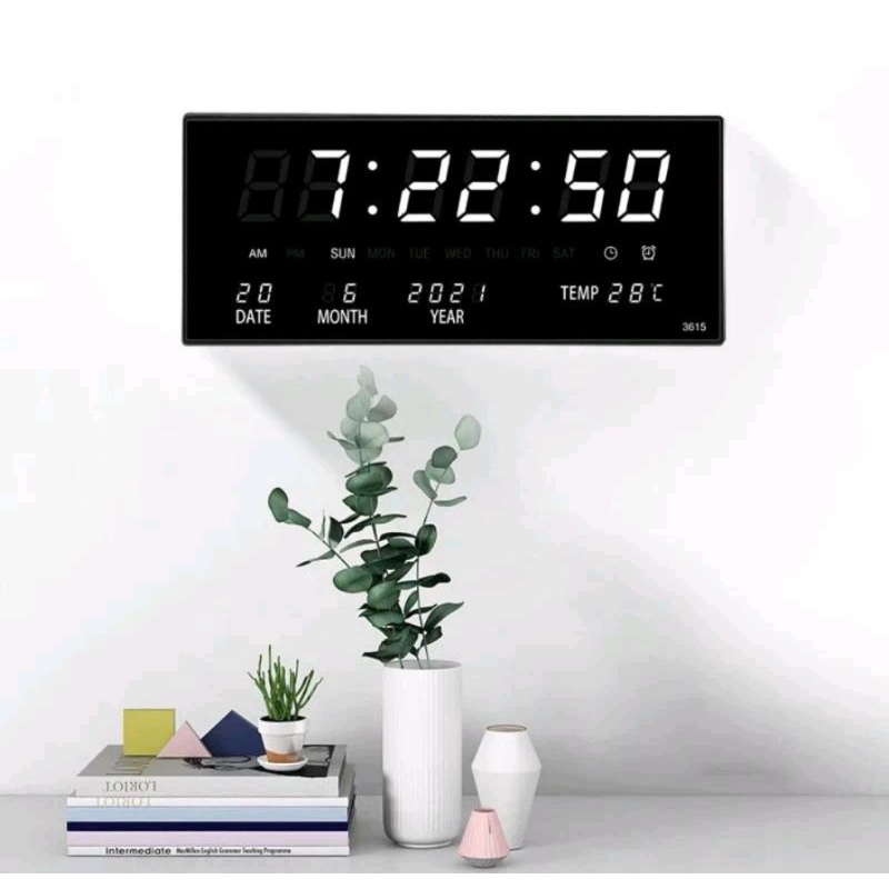 Jual JAM MEJA LED DIGITAL BESAR MODERN LED CLOCK STYLE TYPE BESAR JAM ...