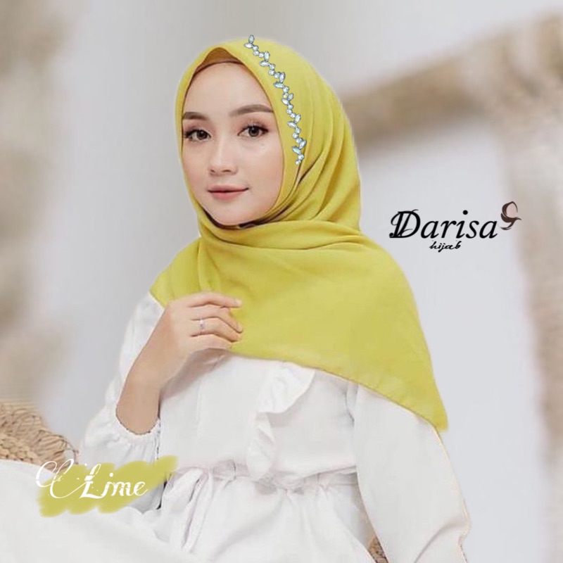 Jual BANDO DAUN HIJAB SEGIEMPAT VOAL SWAROVSKI BANDO BEADS BAHAN PARIS ...