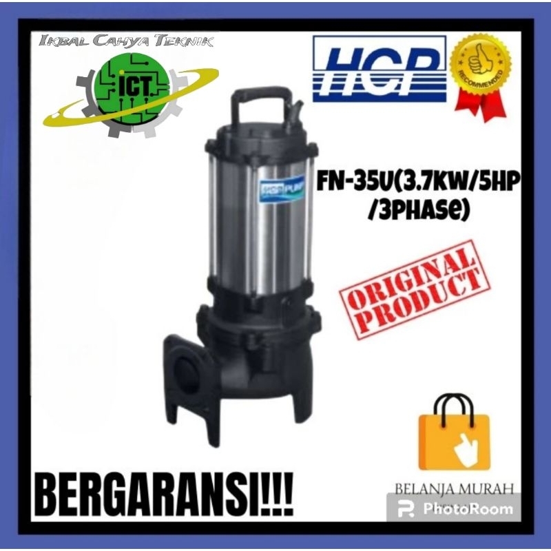 Jual HCP Pompa Celup Air Kotor FN-35U (3.7 kw / 5 hp / 3 Ph) | Shopee Indonesia