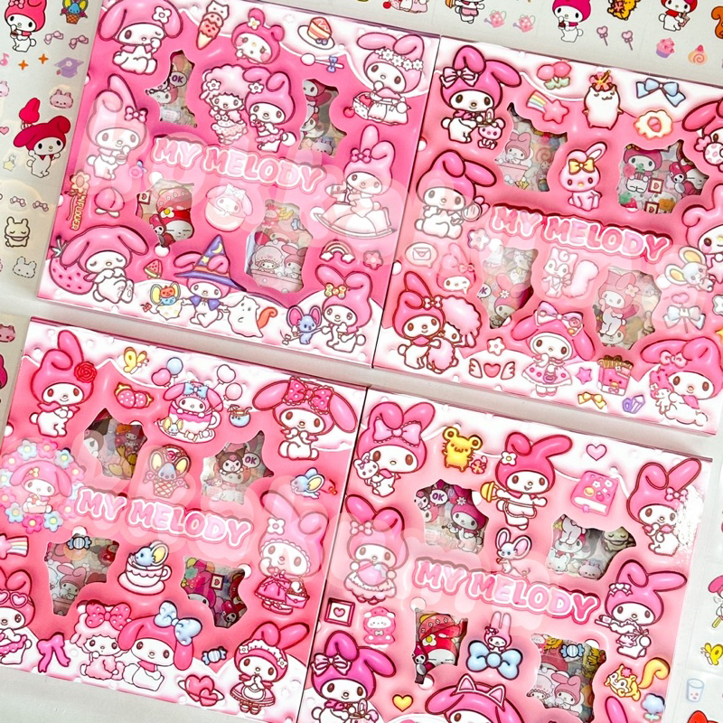 Jual ( KKM ) MY MELODY 3D Alike Sticker Box NONO / MOMO 2D Dekorasi ...