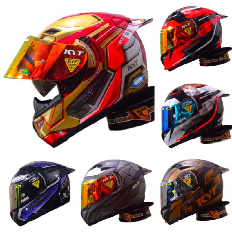 Jual Helm KYT k2 Rider Marvel IRONMAN PAKET GANTENG (GRATIS VISOR ORI ...