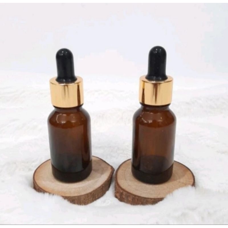 Jual BOTOL KACA PIPET DROP 15ML AMBER TEBAL | Shopee Indonesia