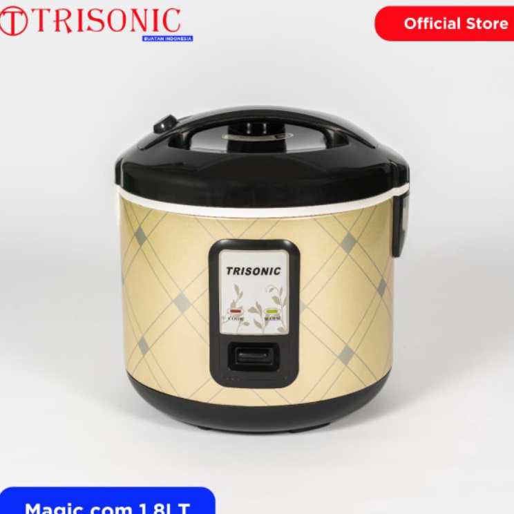 Jual Diskon TRISONIC Magic Com 77 A 18 LT Hitam Putih y Promo Ready ...