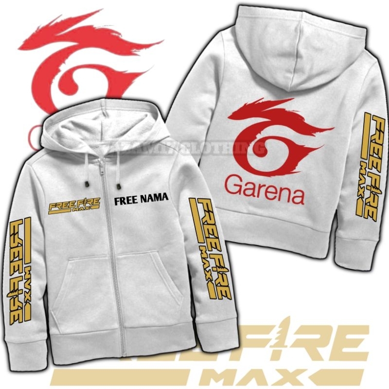 Jual BISA COD JAKET ZIPPER HOODIE ANAK FREE FIRE MAX GARENA FREE FIRE ...