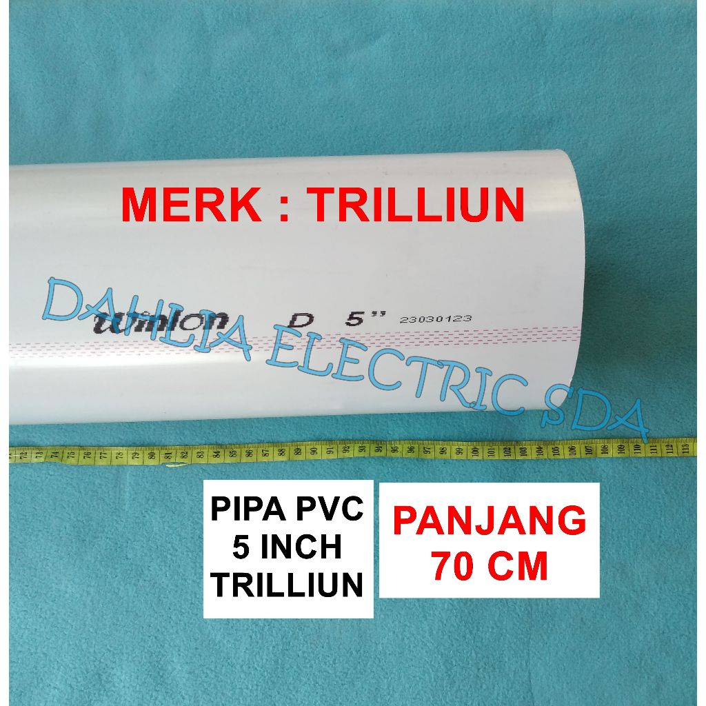 Jual PIPA PVC 5 INCH TYPE D PUTIH PANJANG 70CM | Shopee Indonesia