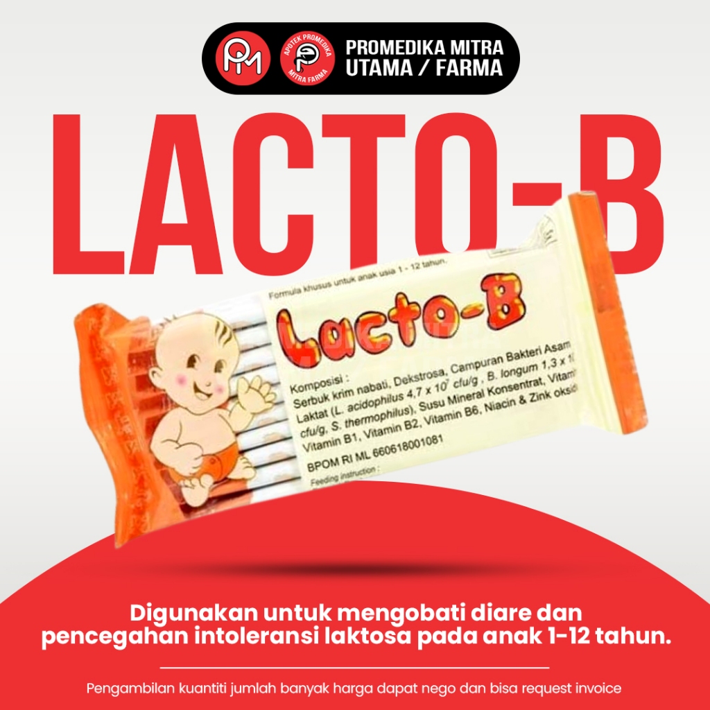 Jual Lacto-B Sachet / Pcs / Suplemen Saluran Pencernaan | Shopee Indonesia