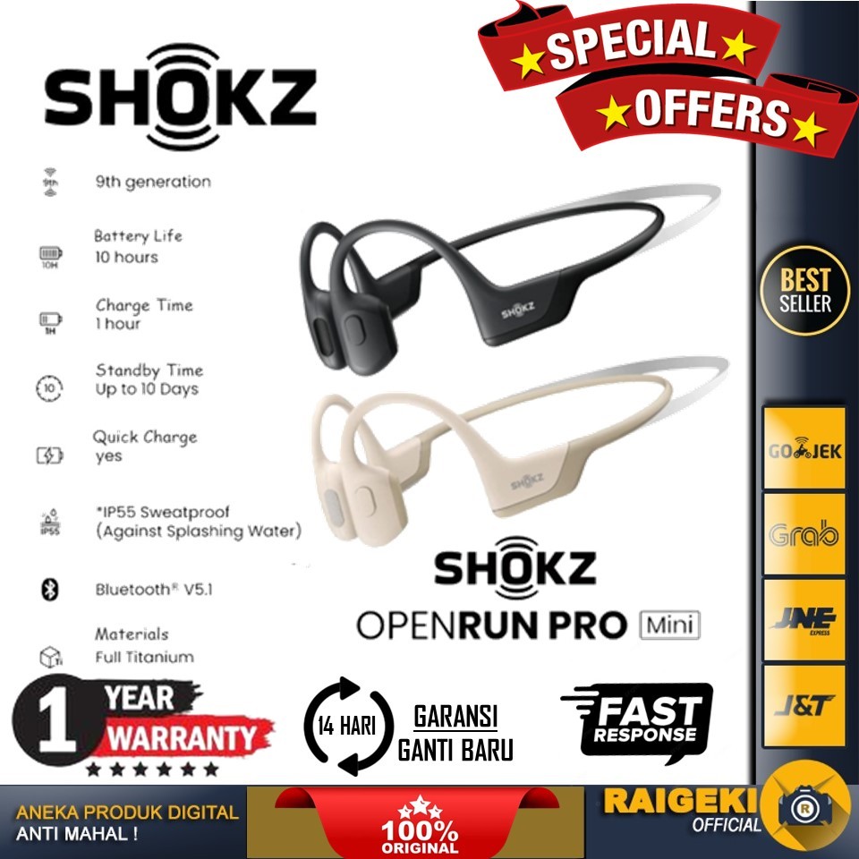Jual Shokz OpenRun Open Run Pro Mini Wireless Bluetooth Sport ...