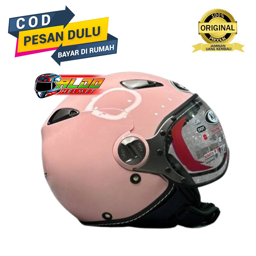 Jual HELM KYT ELSICO SOOLID LIGHYT PEACH ORIGINAL / KYT ELSICO HALF ...