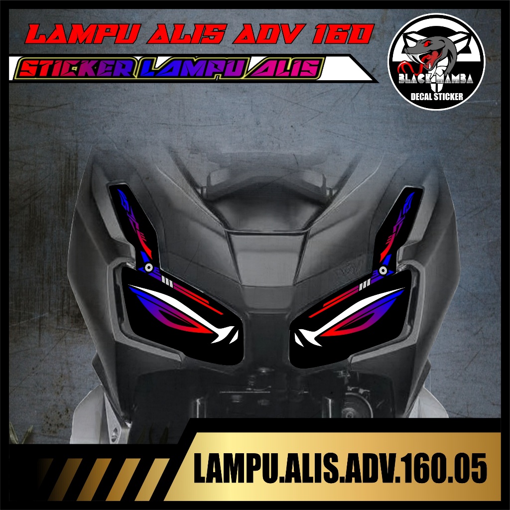 Jual STICKER LAMPU ADV 160 STRIPING DECAL LAMPU ALIS ADV 160 05 ...