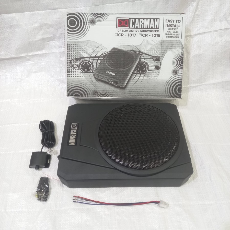 Jual Subwoofer Kolong Carman CR-1018 10 Inch / Sub Kolong Carman 10 ...