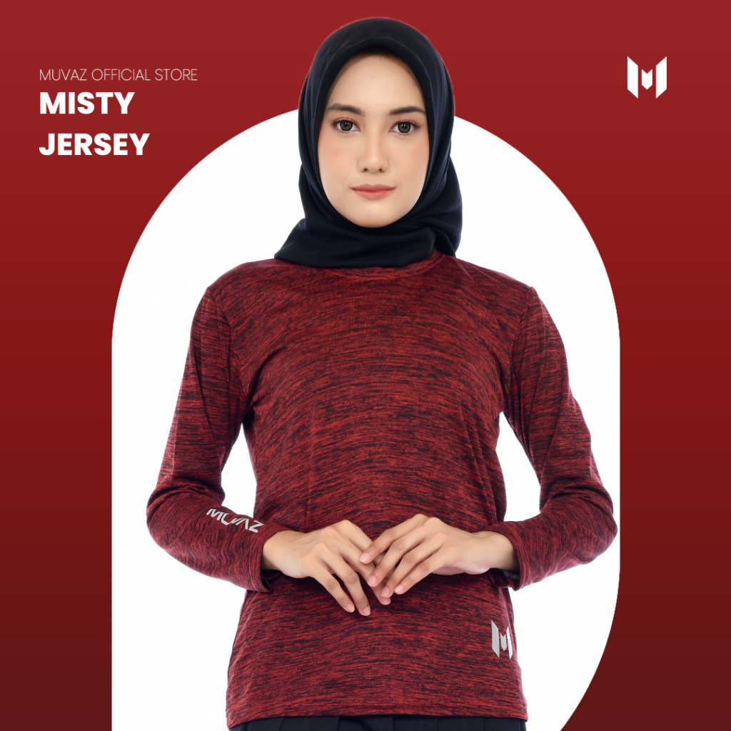 Jual Muvaz Misty Jersey - Kaos Olahraga Muslimah bersalur | Shopee Indonesia