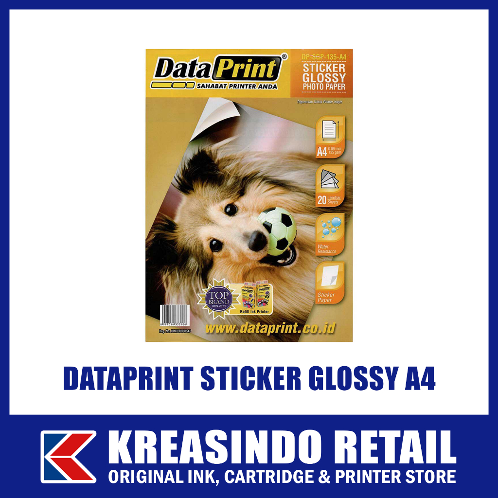 Jual Kertas Dataprint Sticker Glossy Photo Paper A4 135 gsm/gram (20 Lembar) | Shopee Indonesia