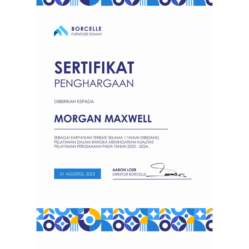 Jual Jasa desain s3rtipik4t piagam penghargaan, piagam kegiatan ...