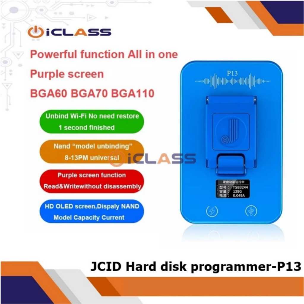 Jual JCID NAND DISC PROGRAMMER P13 JC ID P 13 PRO NAND PROGRAM FOR IPHONE | Shopee Indonesia