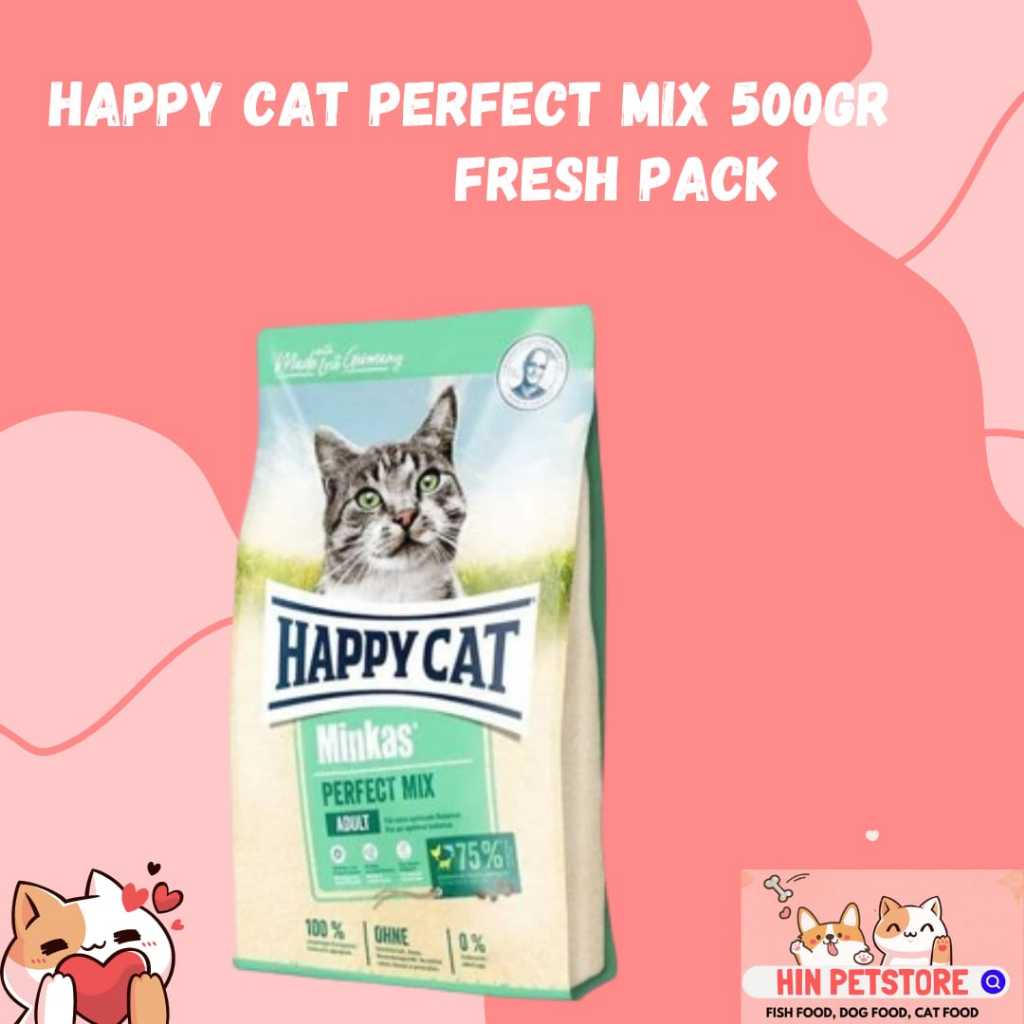 Jual Happy Cat Minkas Perfect Mix 500gr Freshpack | Shopee Indonesia