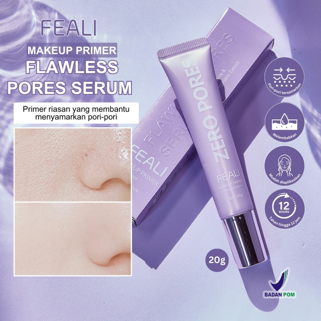 Jual FEALI Make Up Primer Flawless Pores Serum - Zero Pores 20gr | Base ...