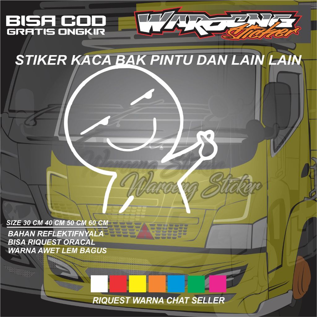 Jual STICKER STRIP KACA MOBIL TRUK DAN PICK UP REFLECTIVE "" UNTUK ...
