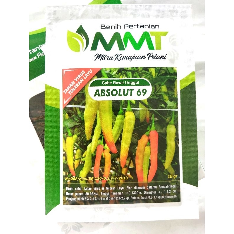 Jual Benih cabe rawit ABSOLUT 69 10gram, cabe rawit unggul tahan virus ...