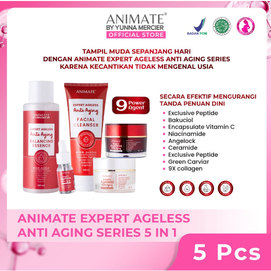 Jual Animate Expert Ageless Anti Aging Series 5in1 | Shopee Indonesia Jual Animate Expert Ageless Anti Aging Series 5in1 | Shopee Indonesia