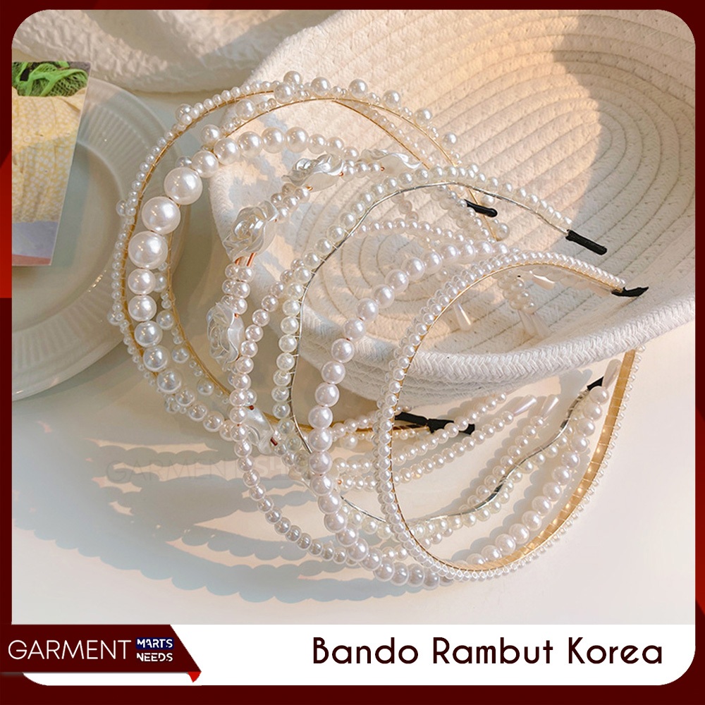 Jual Bando Rambut Korea Mutiara Aksesoris Wanita Headband Fashion ...