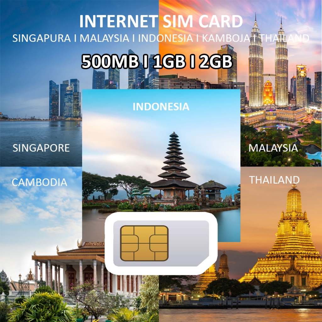 Jual TQ Sim Card Kartu Internet Singapura Malaysia Indonesia Kamboja ...