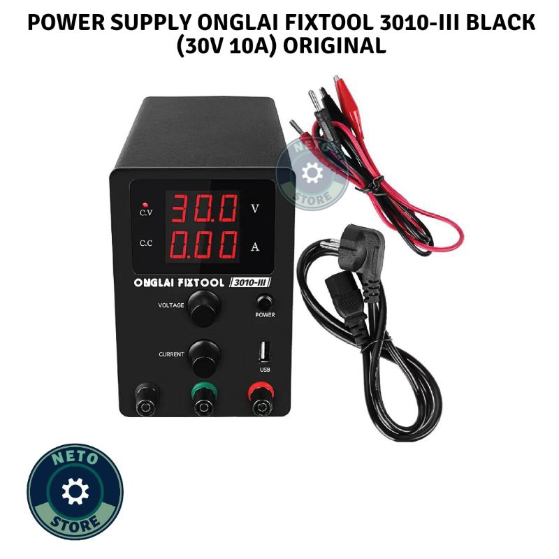 Jual POWER SUPPLY ONGLAI FIXTOOL 3010-III BLACK (30V 10A) ORIGINAL ...
