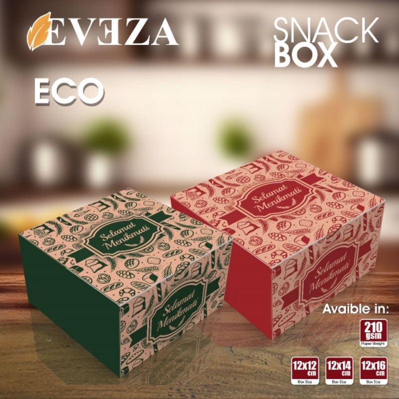 Jual isi 50 dus / dus snack box nyam nyam / box snack kue ukuran 12x12 ...