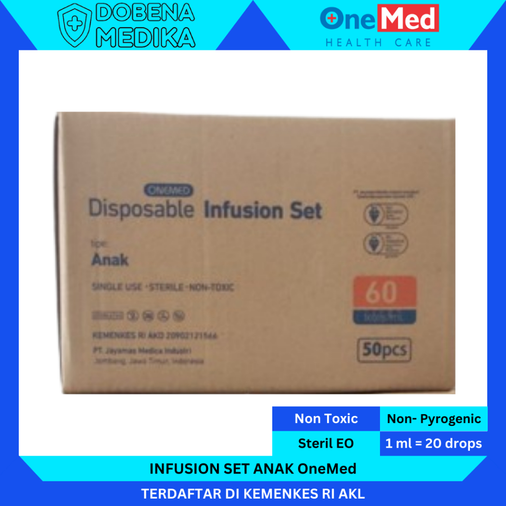 Jual OneMed Selang Infuset Infusion Set Anak isi 50 | Shopee Indonesia