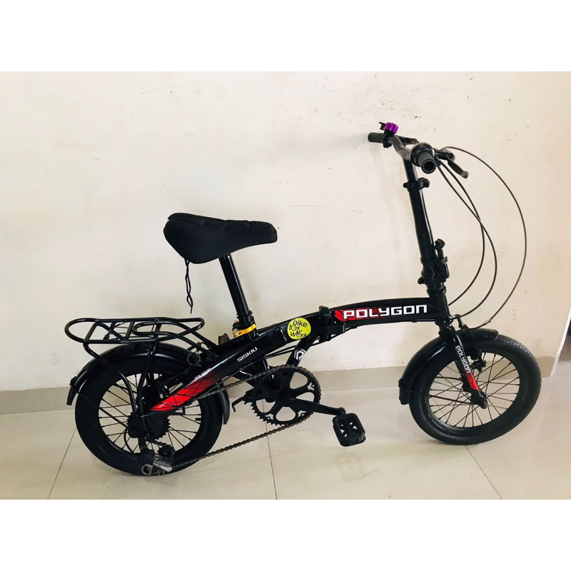 Jual Sepeda lipat ring 16 repaint polygon | Shopee Indonesia