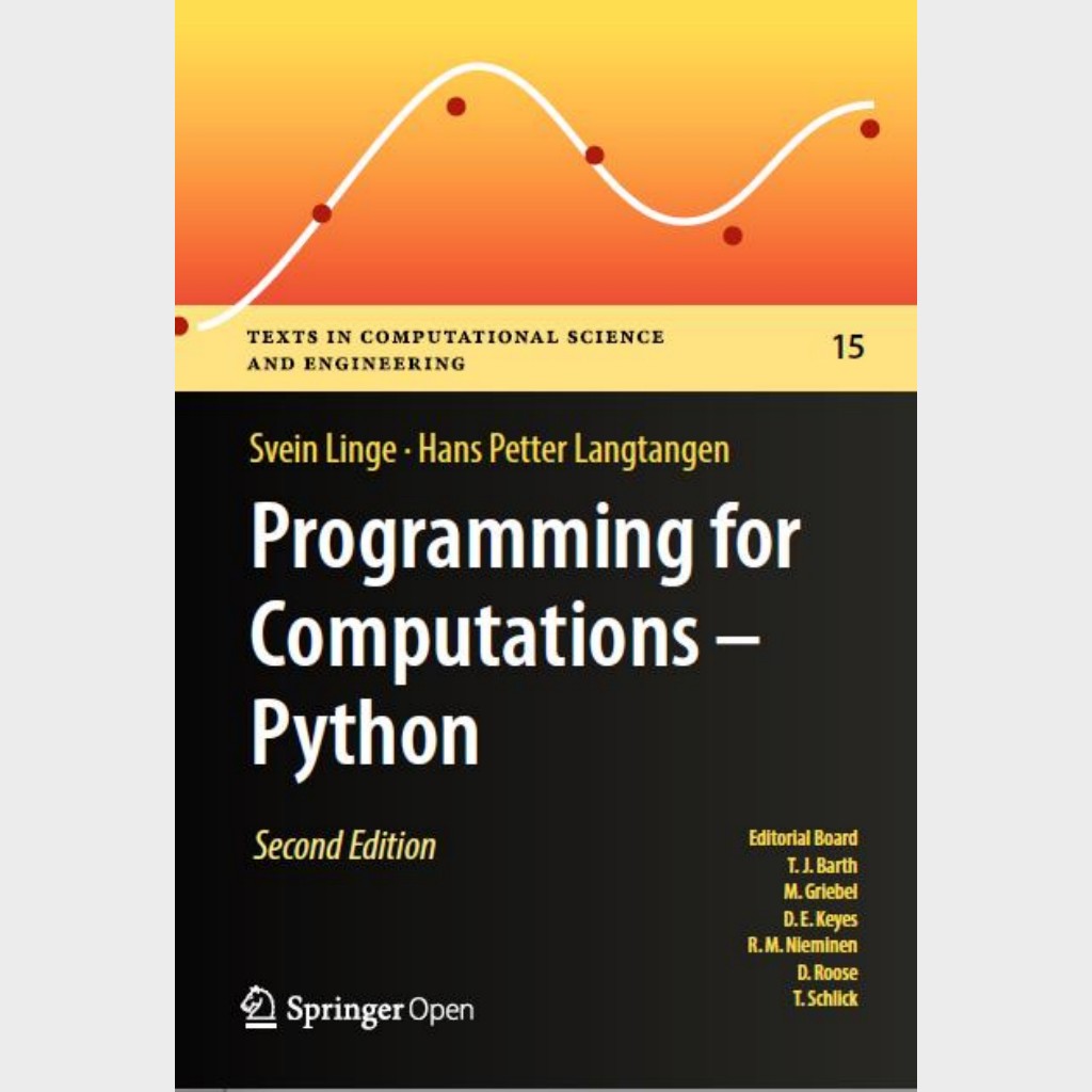 Jual Programming For Computations Python A Gentle Introduction To Numerical Simulations With