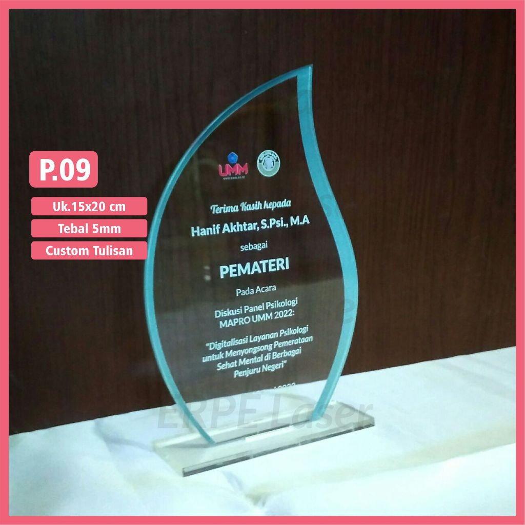 Jual PLAKAT AKRILIK CUSTOM Tebal 5mm uk.15x20cm | Banyak Pilihan Piala ...