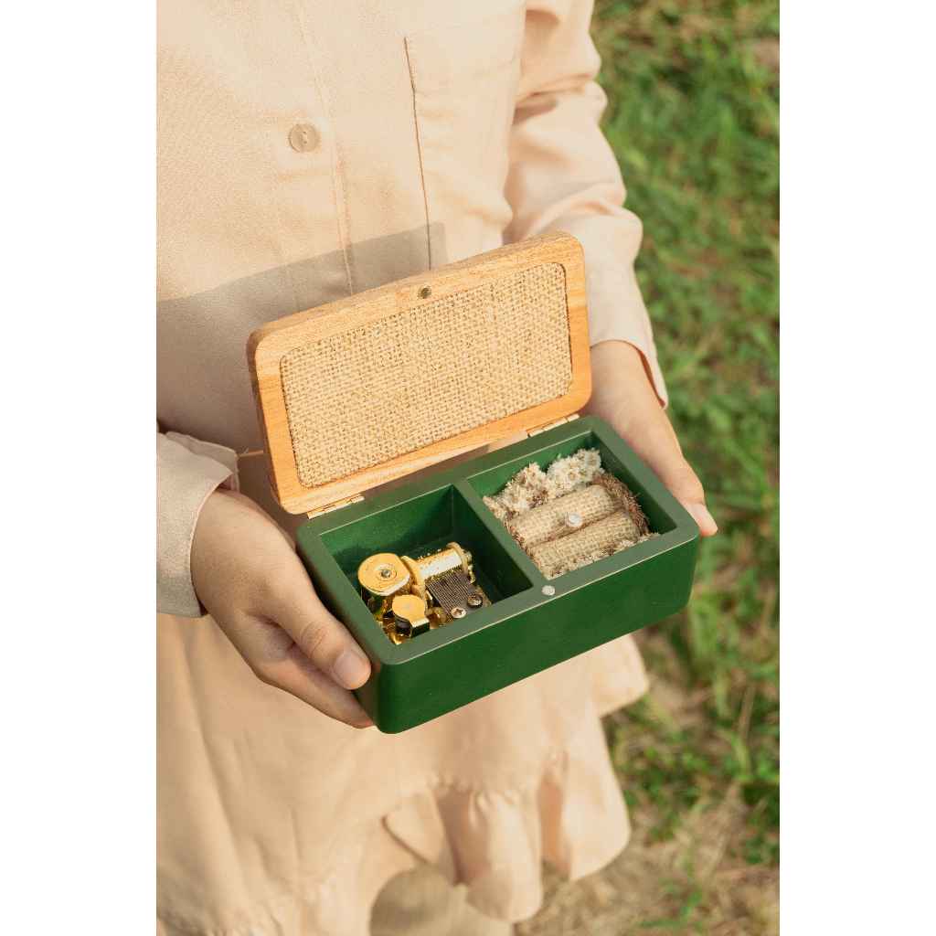 Jual Kotak Musik Kayu Green Series Kado Ulang Tahun Premium Wooden ...