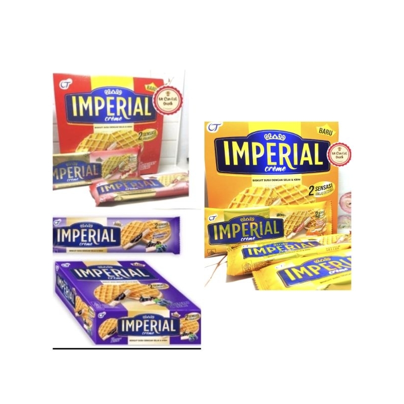 Jual Imperial Creme Biscuit/Biskuit Susu Selai & Krim All Varian Box ...