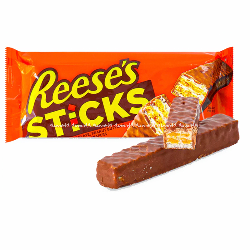 Jual Reese's Sticks 42gr Chocolate Peanuts Butter & Crispy Wafers ...