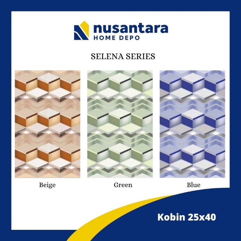 Jual Keramik Dinding Kobin First Grade Glossy Ukuran 25x40 Selena ...