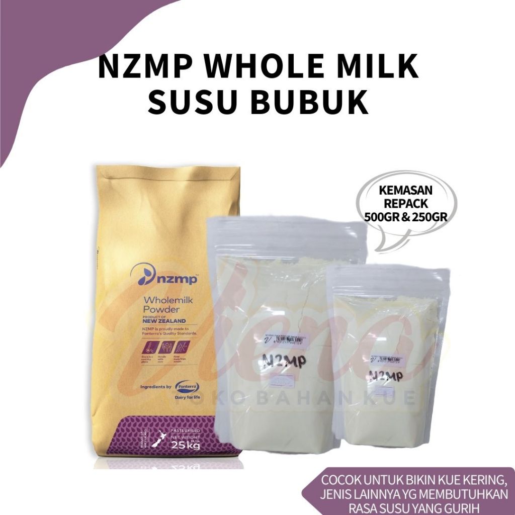 Jual NZMP Wholemilk Susu Bubuk Kemasan REPACK 250gr / Susu Bubuk Full ...