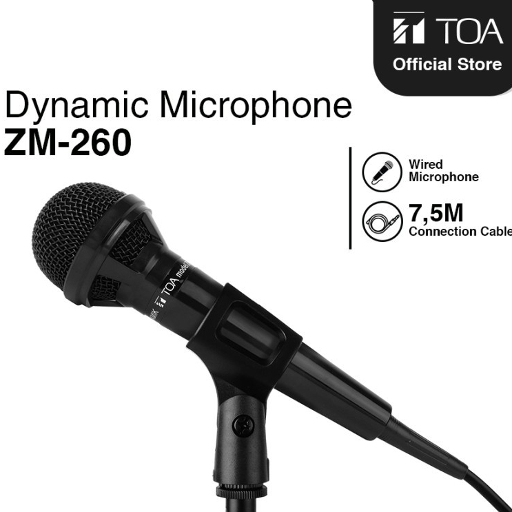 Jual TOA ZM-260 Dynamic Microphone (NON COD) | Shopee Indonesia