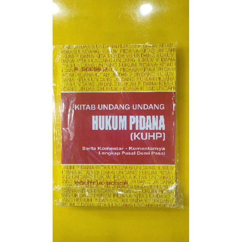 Jual kitab undang undang hukum pidana KUHP R SOESILO | Shopee Indonesia