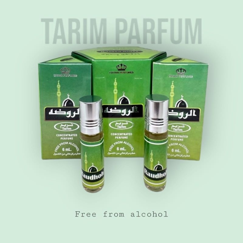 Jual raudhoh parfum tarim non alkohol perbox isi 6 botol | Shopee Indonesia
