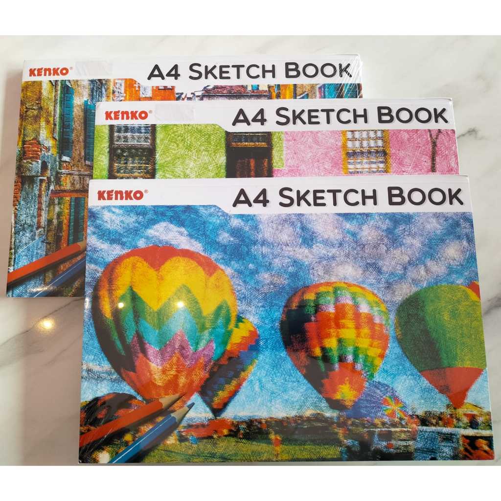 Jual V2_Sketch Book A4/Buku Gambar Sketsa / Sketch Book A4 KENKO ...