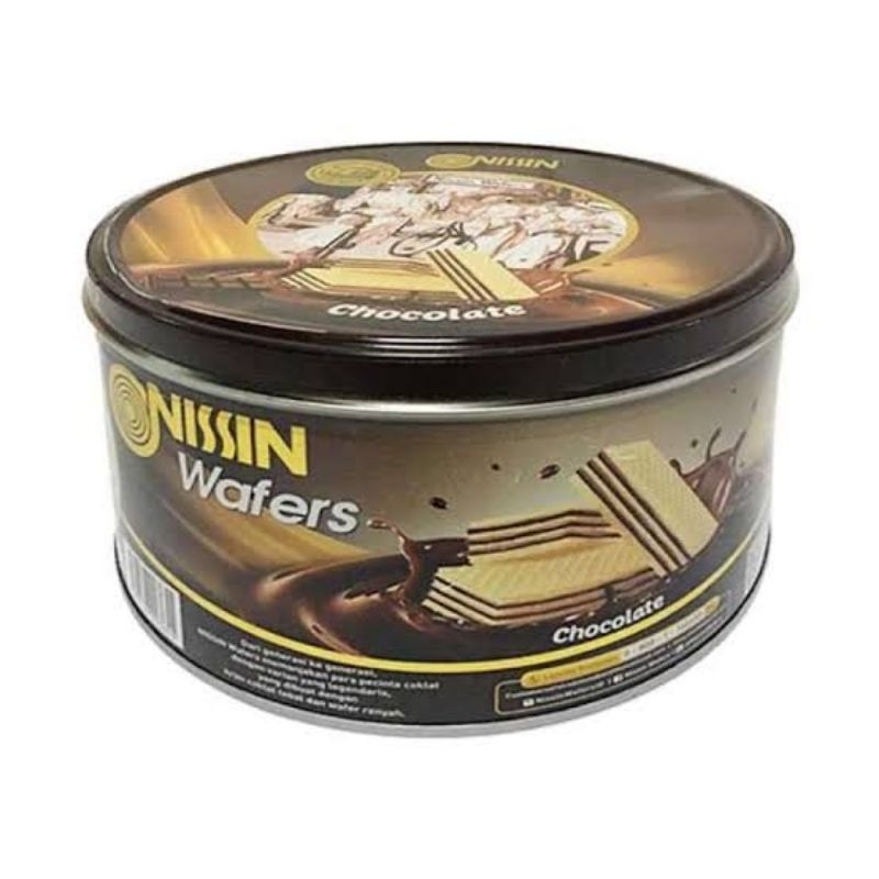 Jual NISSIN WAFER COKLAT KALENG KEMASAN 180 GR ROTI KALENG LEBARAN ...