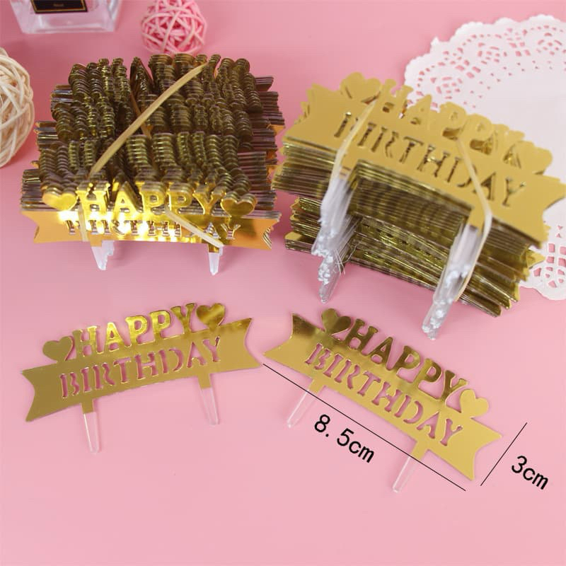Jual topper HBD mini 100pcs | Shopee Indonesia