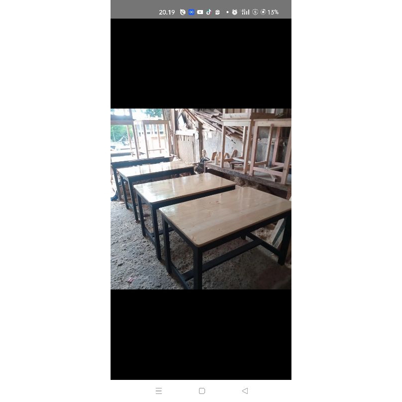 Jual meja makan meja cafe kayu jati Belanda | Shopee Indonesia