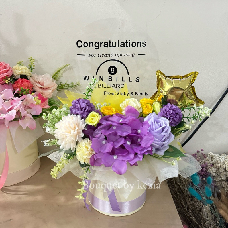 Jual (READY) Bloombox buket bunga papan akrilik| bunga papan acrylic ...