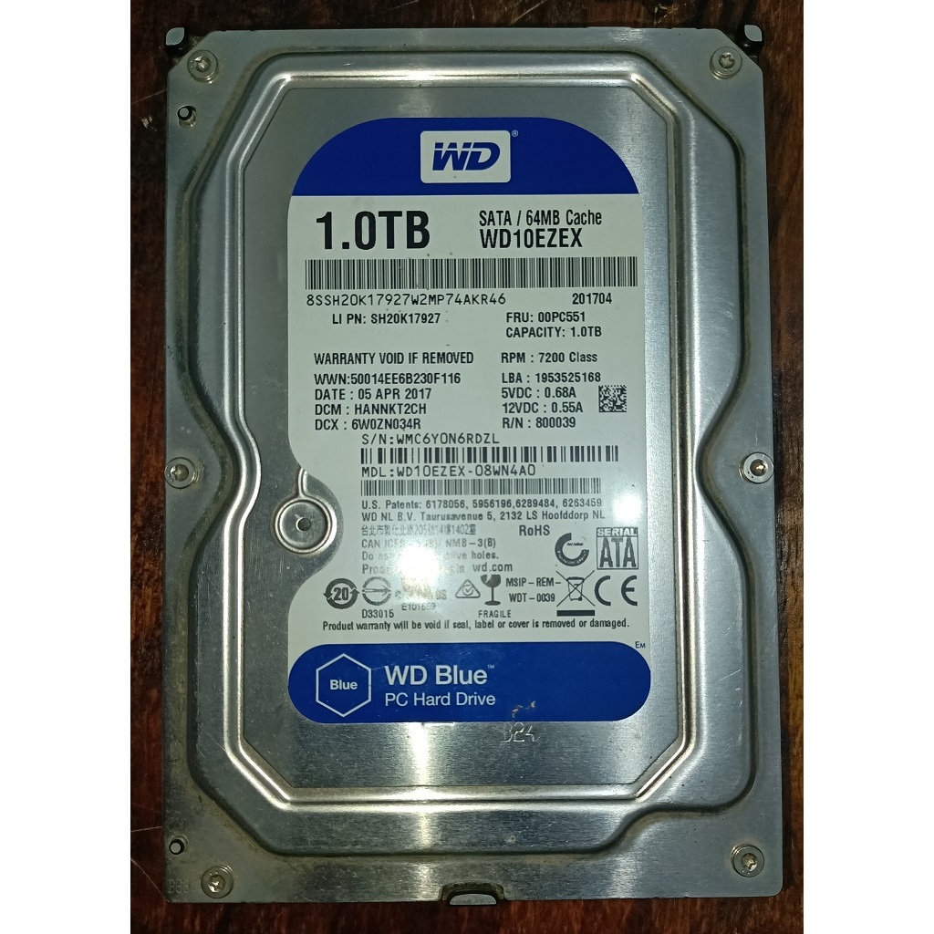 Jual HHD PC WD BLUE 1 TB | Shopee Indonesia
