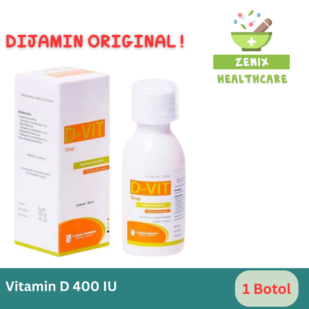Jual D Vit Sirup Vitamin d 400 IU | Shopee Indonesia