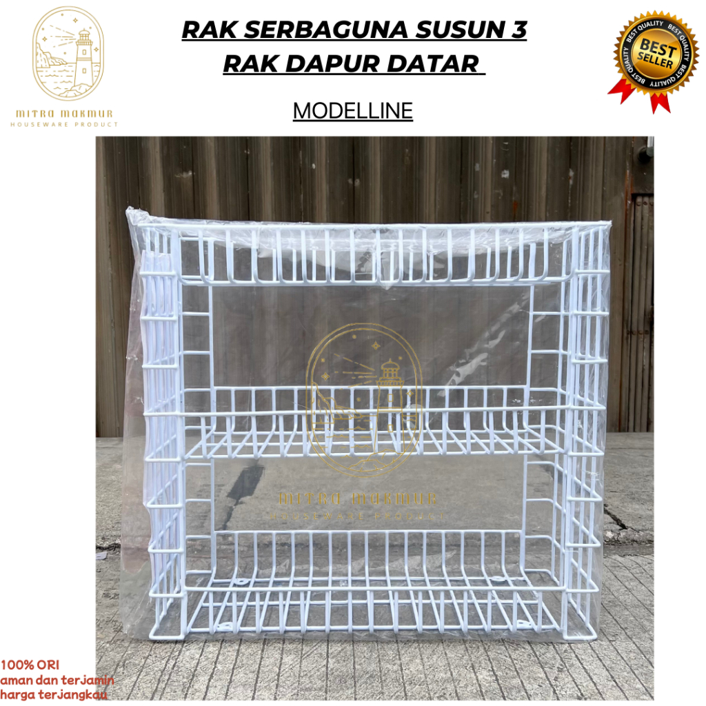 Jual KARGO RAK SERBAGUNA 3 - 4 SUSUN MODELLINE / RAK PIRING RATA ...