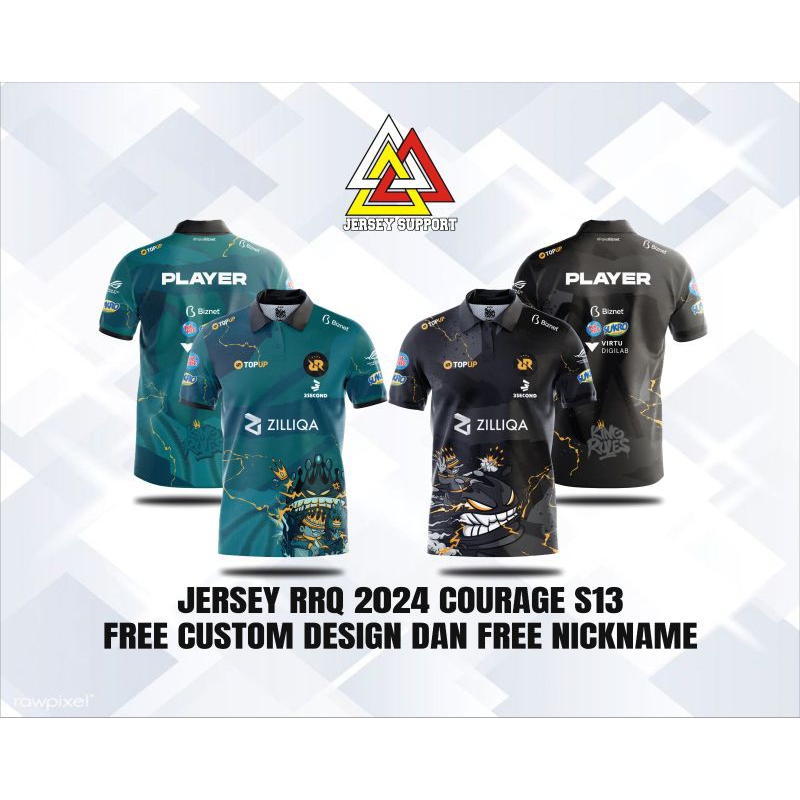Jual JERSEY RRQ 2024 COURAGE S13 | Shopee Indonesia